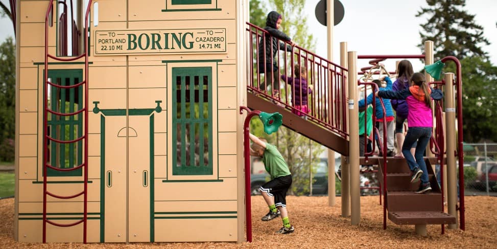 Boring, Oregon Adds Train Themed Playground as Tribute to the City’s Past