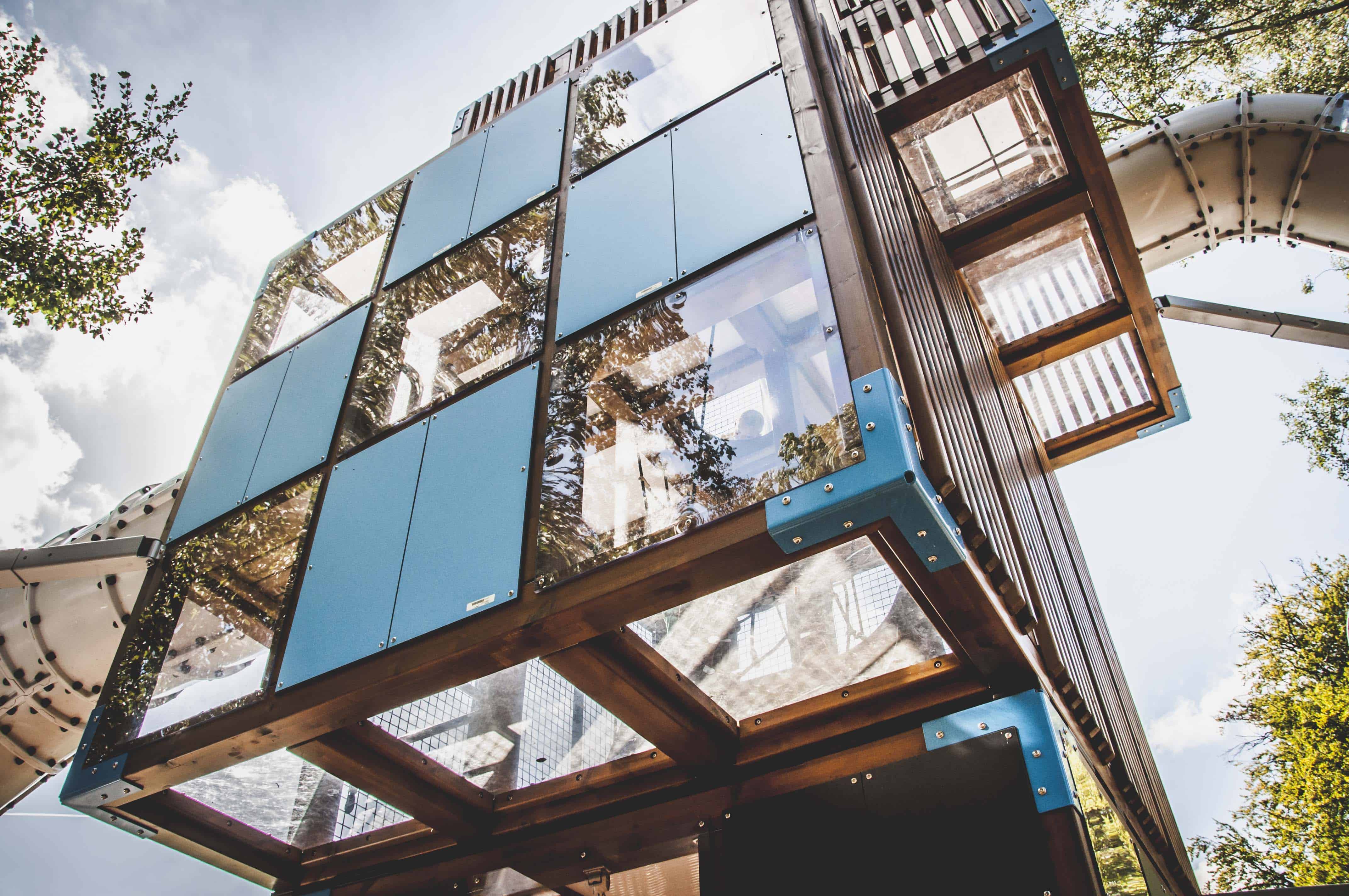 Modern Play Structures: Towers and Cubes!