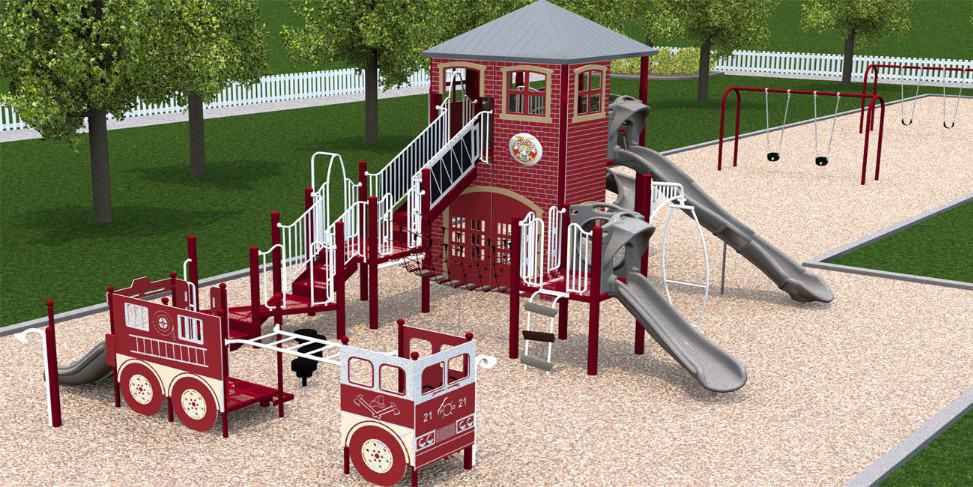 Fire Truck Themed Playground Headed for Sacramento, California